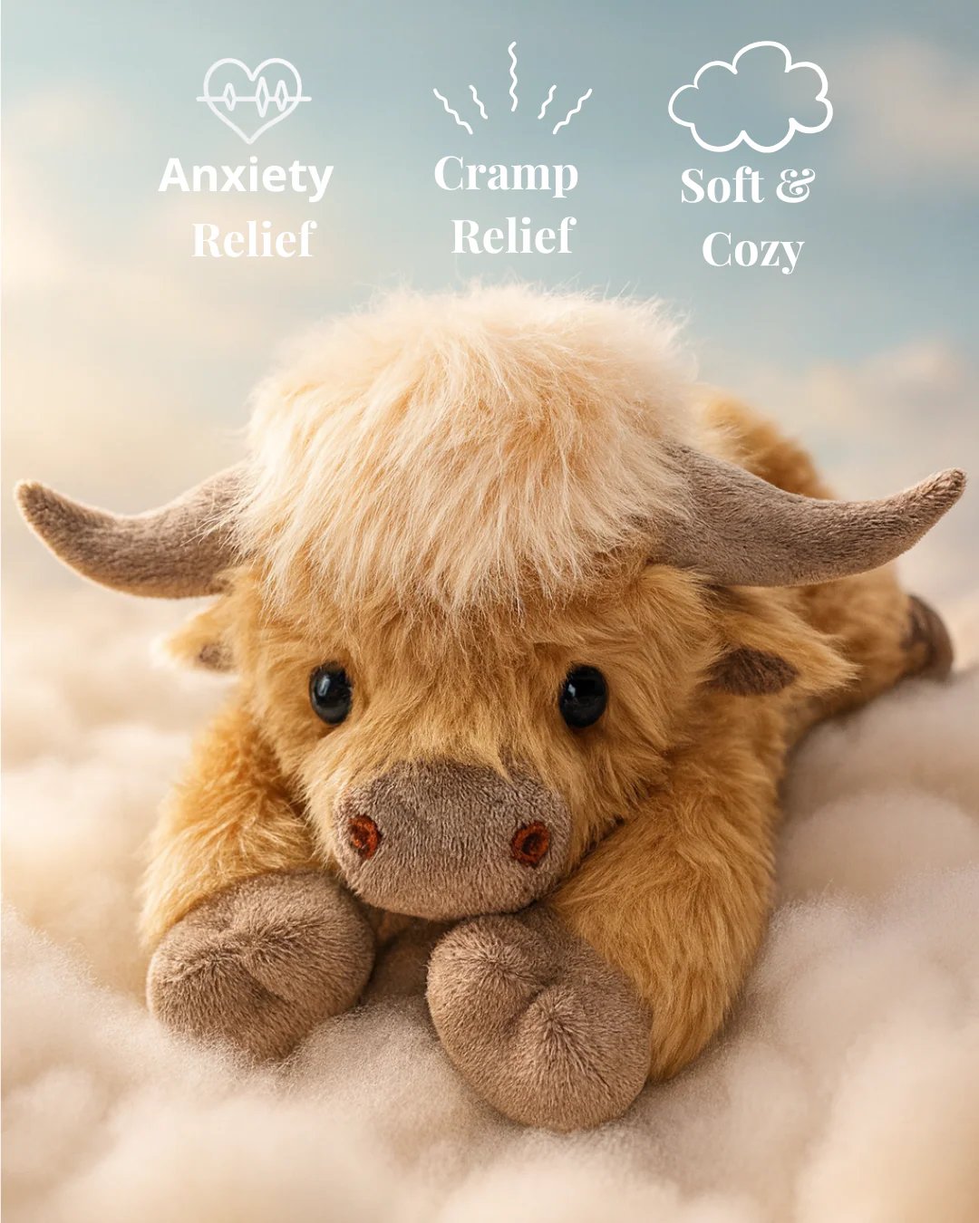 🥳 Mega Sale 60%OFF🎁Cute Cartoon Highland Cow Cuddly Toy🔥Buy 2 Free Shi ...