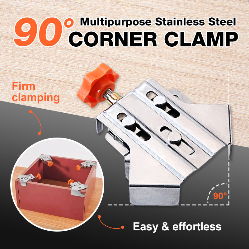 Multipurpose Stainless Steel 90 Degree Corner Clamp – dressowy