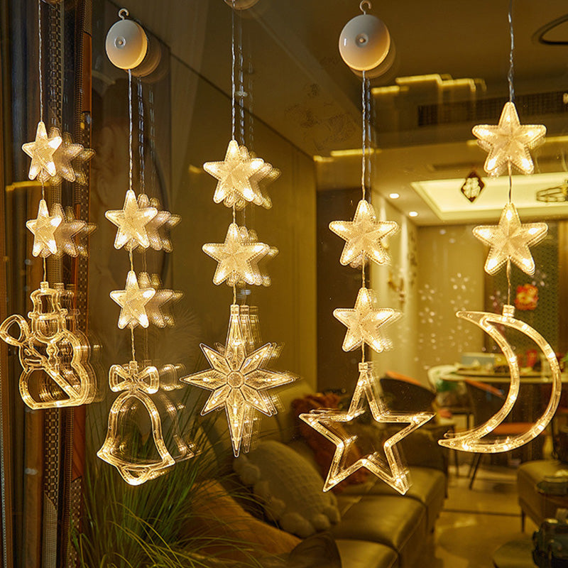 Special Gift - Christmas Ambiance Decorations Suction Cup LED Lights ...