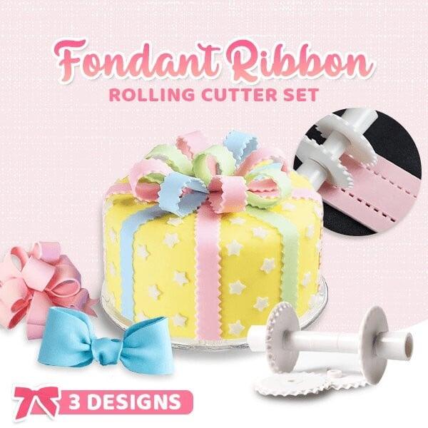3-in-1 Fondant Ribbon Rolling Cutter Set – dressowy